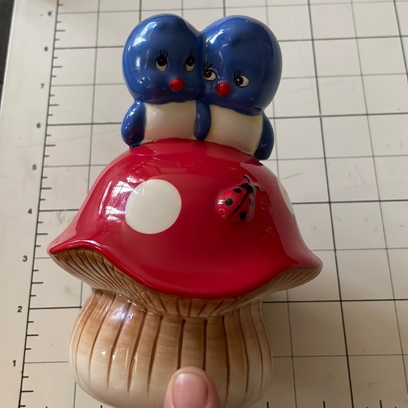 Accents | Vintage Bluebirds On Mushroom Coin Bank | Poshmark